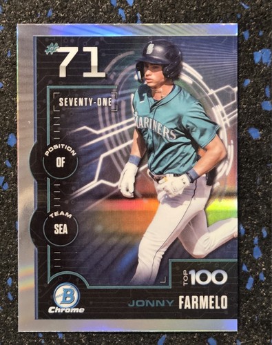 2025 BOWMAN CHROME BASEBALL JONNY FARMELO BOWMAN TOP PROSPECTS INSERT # ...