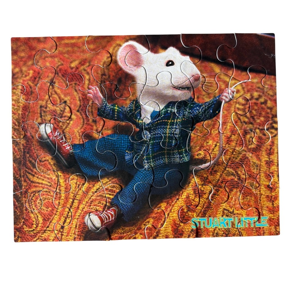 Vintage Milton Bradley Puzzle Stuart Little 24 Piece in box Used ...