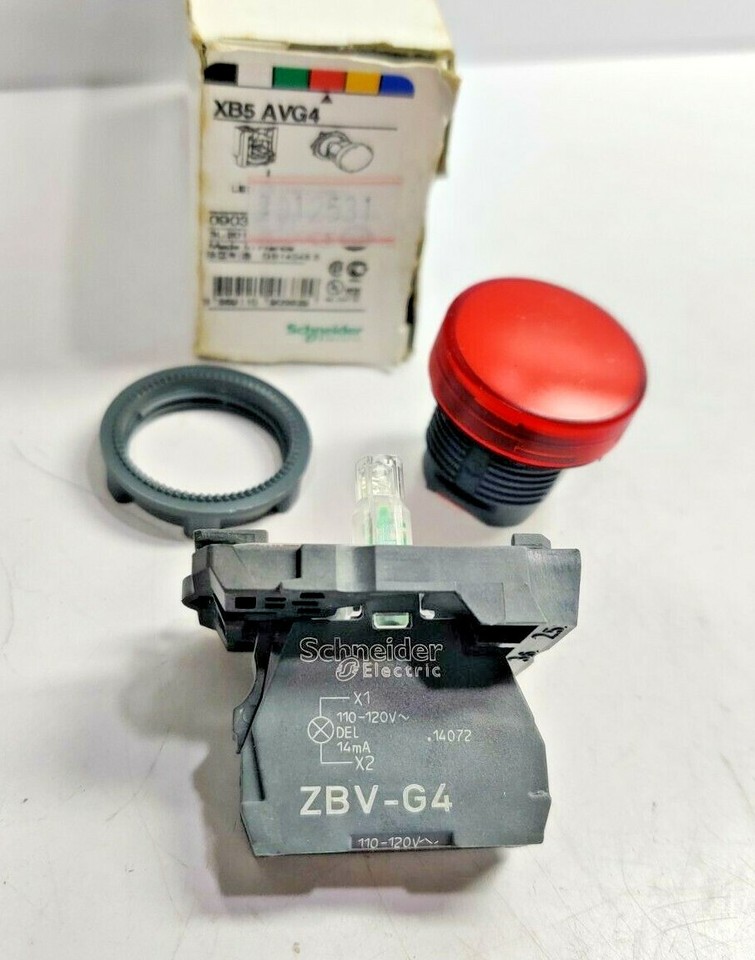 Schneider XB5 AVG4 - Indicator Lamp Red - 6pc lot | eBay