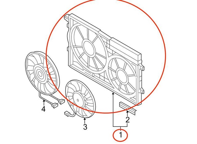 1KM121205 Volkswagen Genuine OEM 2014 - 2017 Jetta and Beetle Engine ...