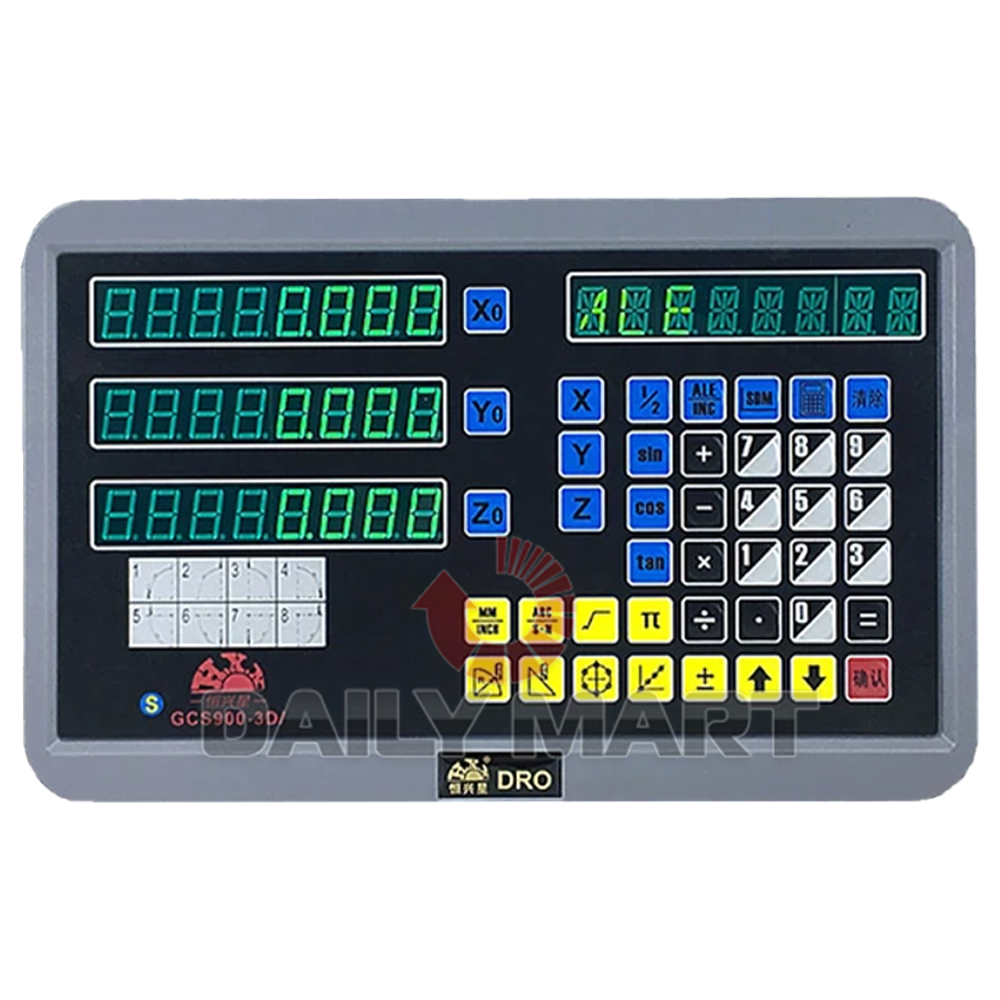 New In Box GCS900-3D 3 Axis Dro Display Digital Readout For Milling ...