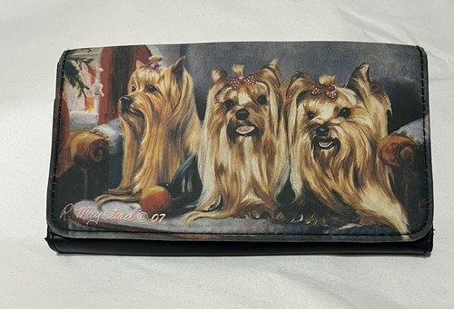 Wallet Yorkshire Terrier Dog Check Book (Zipper) Terriers Dogs Ruth ...