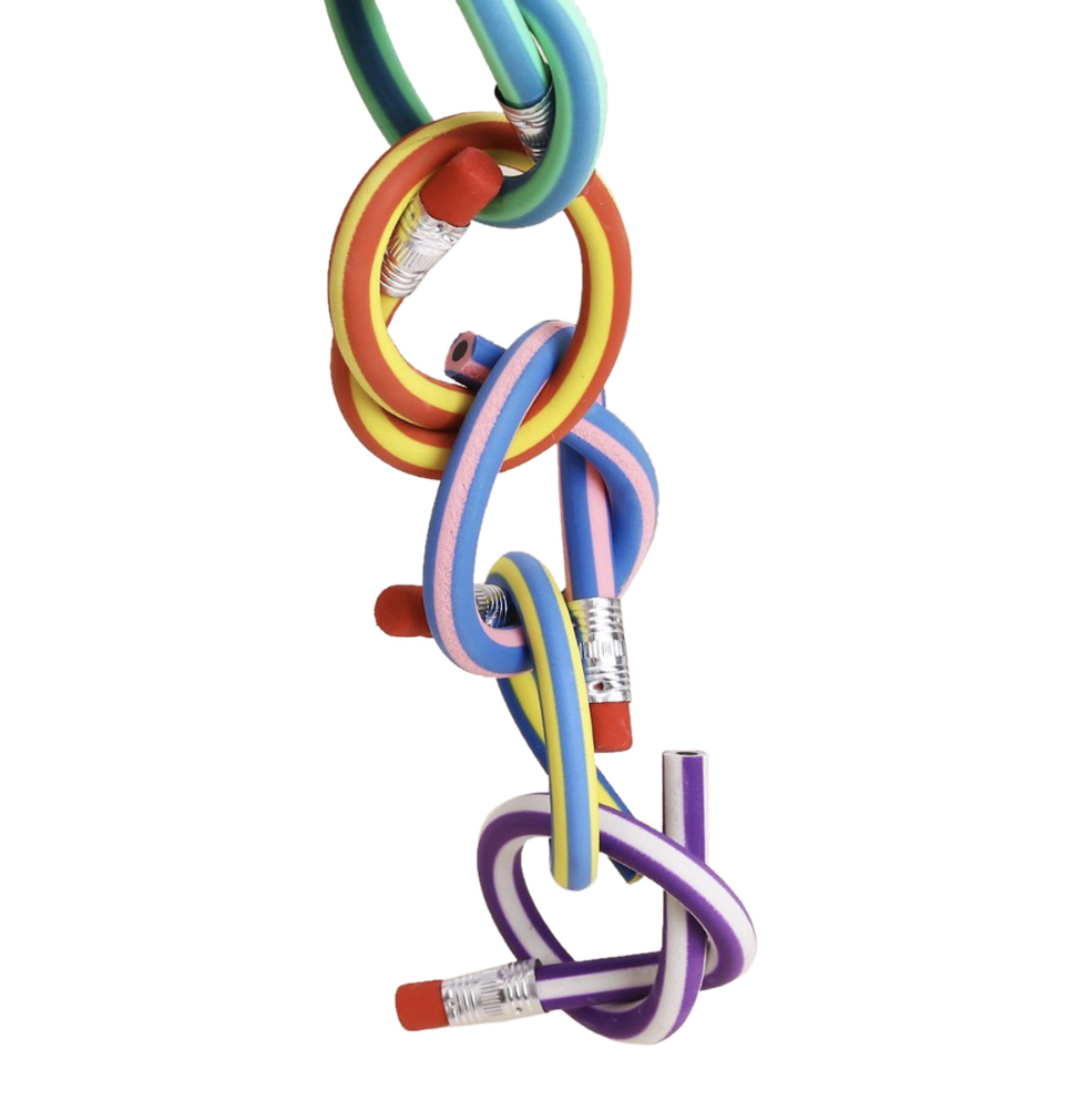 5-100pc Soft Bendable Flexible Pencils Rubber Eraser Party Gift Bag ...