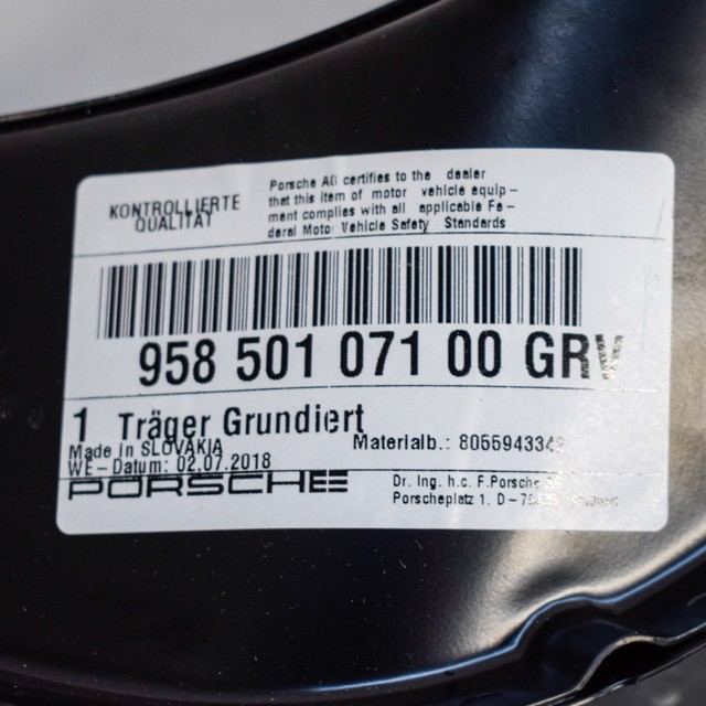 Porsche Cayenne 92a Front Left Fender Bracket 95850107100GRV Genuine ...