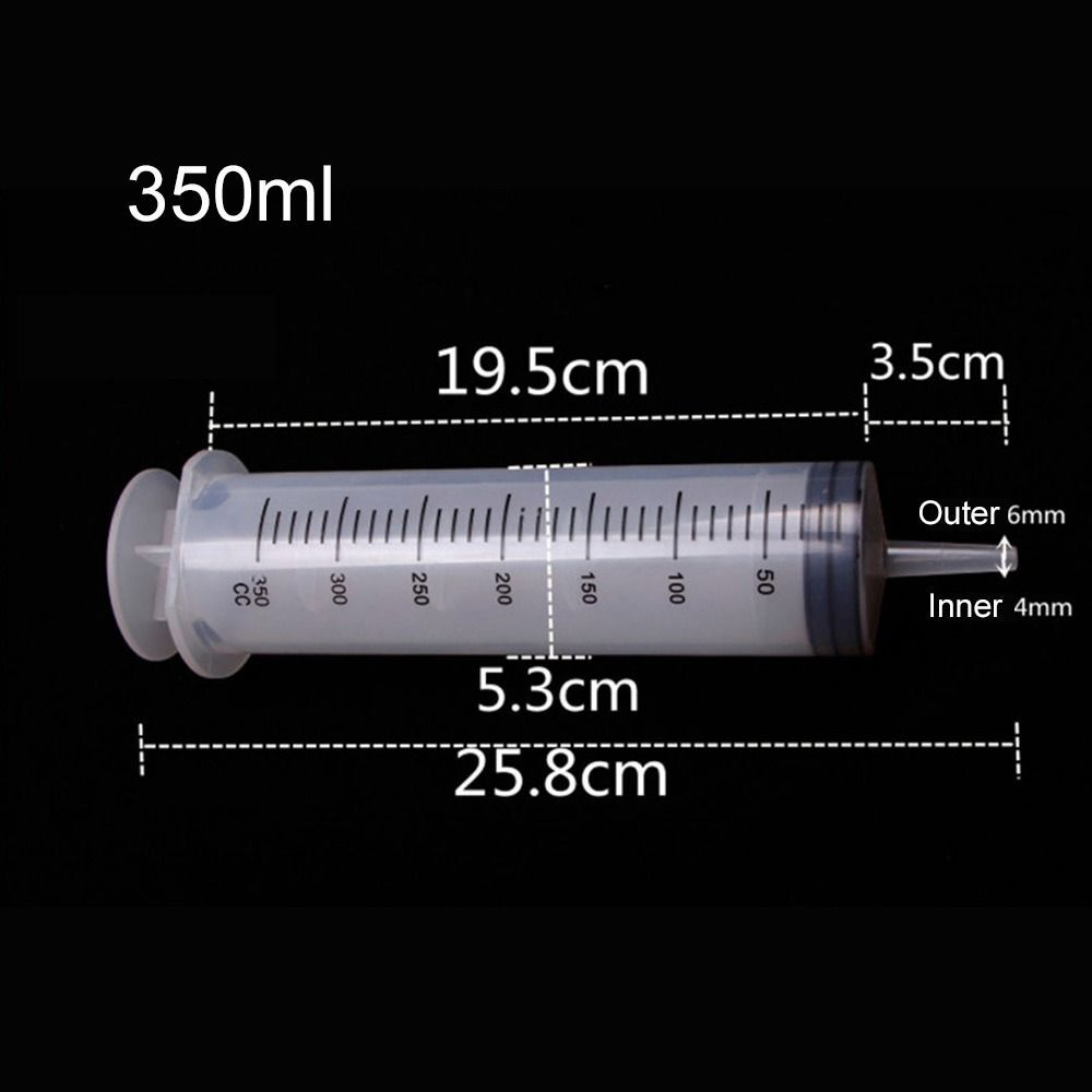 150ml-500ml Large Capacity Syringe Syringes Reusable Pump Measuring 1 ...