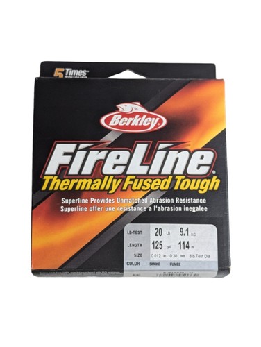 Berkley Fireline Thermally Fused Fishing Line 125 yards Smoke Color ...