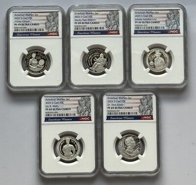 2025-S American Women Quarter Set, NGC PF69 Ultra Cameo, San Francisco Minted | eBay