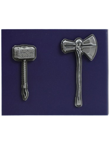 Thor Love And Thunder Hammer & Stormbreaker Pin Set Marvel Studios ...