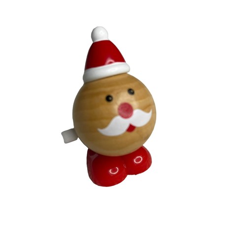 Small Foot Wind Up Jumping Santa Toy German Wood Head | eBay