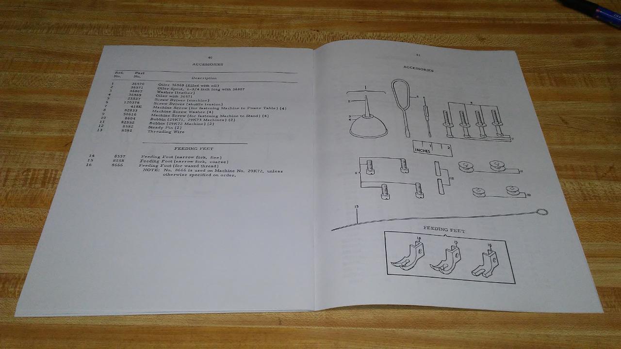 Singer 29K71 29K72 29K73 Service & Parts Manual | eBay