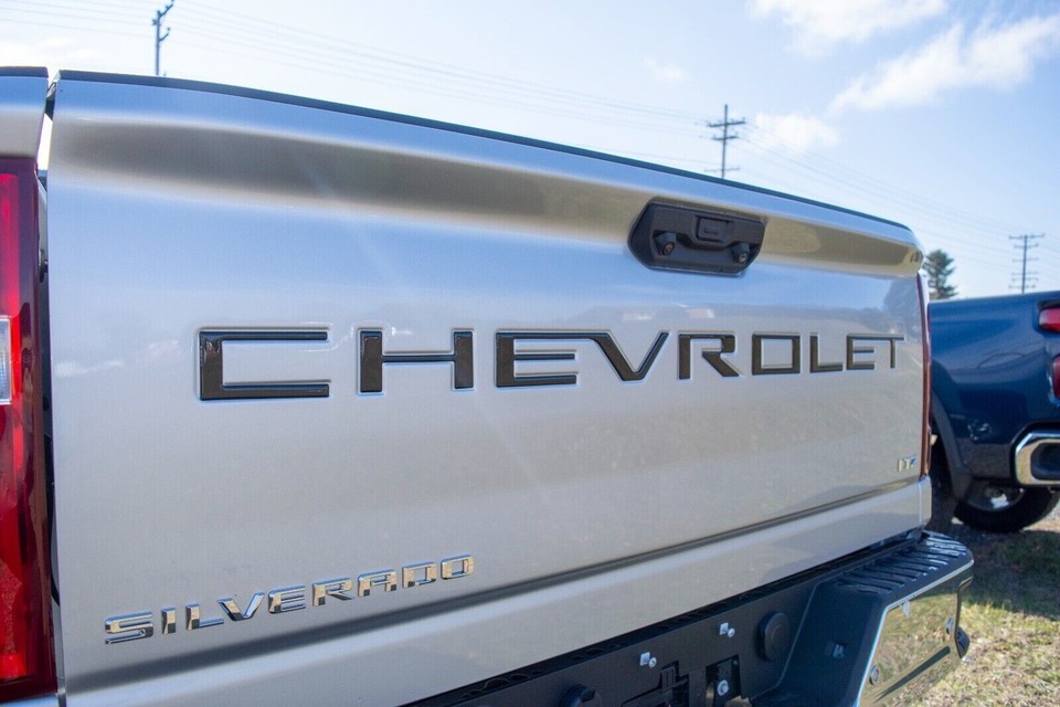 Gloss Black Raised Tailgate Letters Decal for 2019-2024 Chevrolet ...