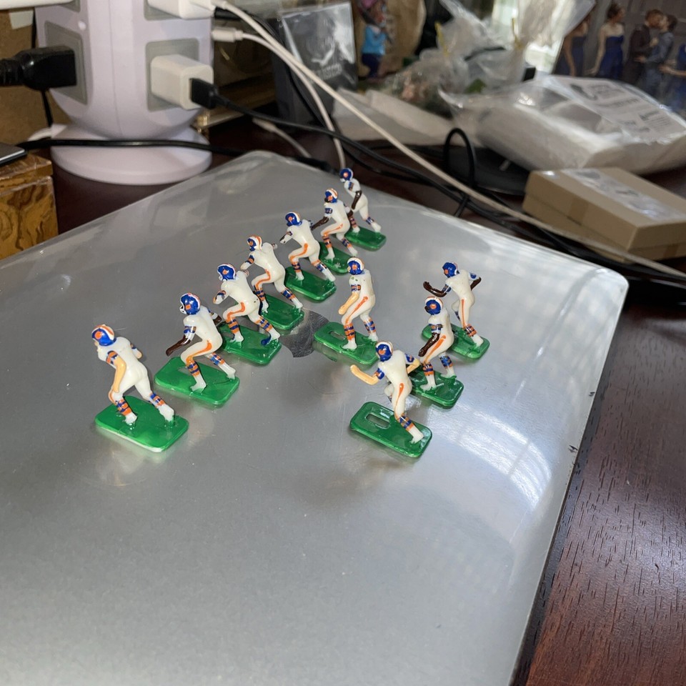 Tudor Electric Football Denver Broncos White Jersey HKWS 1980s | eBay