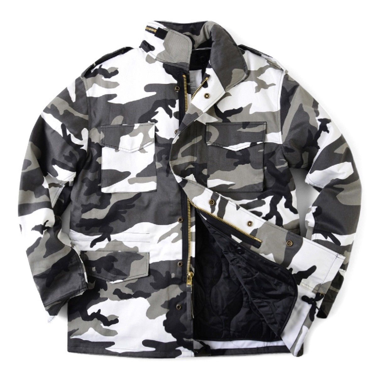 ROTHCO 8994 URBAN CITY CAMO MENS M65 FIELD JACKET WITH QUILTED LINER ...