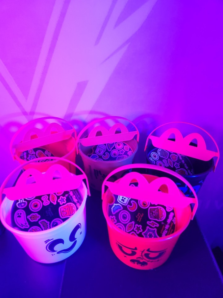 2025 McDONALD'S Halloween Buckets Pail Classic Boo HAPPY MEAL TOYS ...