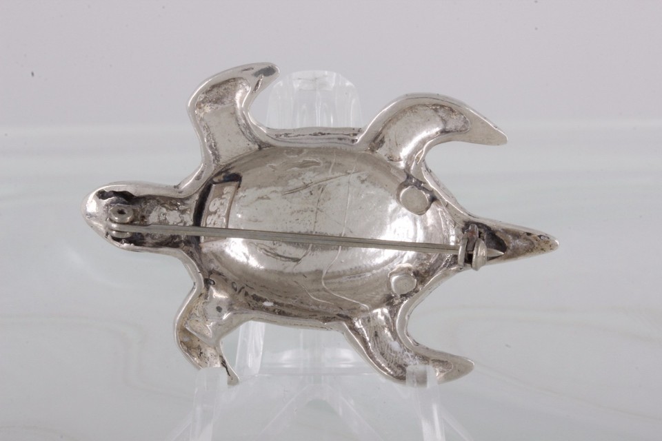 GS STERLING SILVER TURTLE BROOCH FINE 925 1867 | eBay