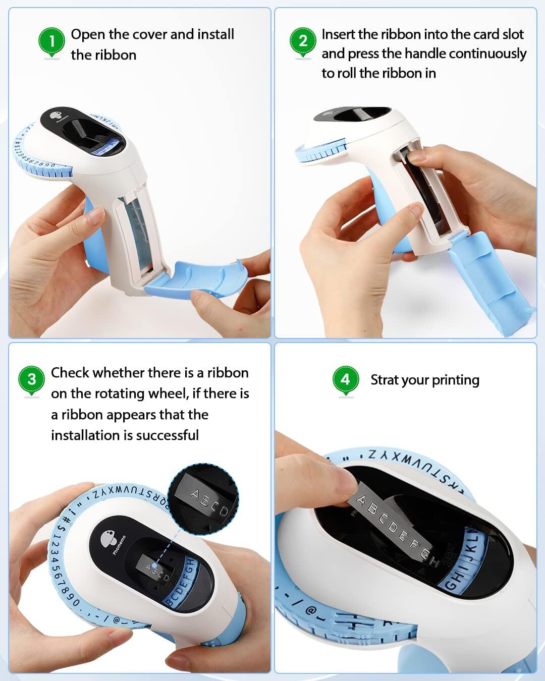 Dymo Omega Embossing Label Maker with 5PK Label Tapes 9mm Dymo Junior ...