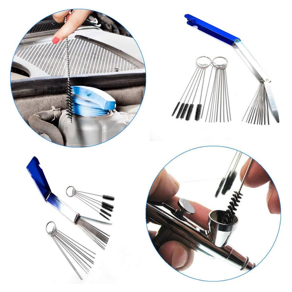 18PCS Carburetor Carb Jet Cleaning tools Set Wire Cleaner Kit For ...