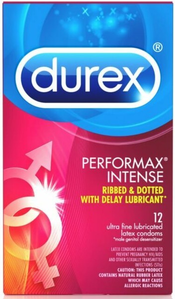 Durex Performax Intense Natural Latex Condoms - 12 Count for sale ...