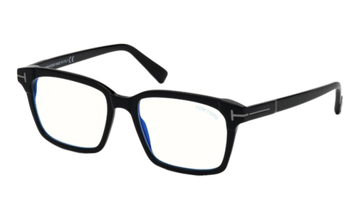 New TOM FORD Eyeglasses TF 5661-B 001 54-18 145 Black & Ruthenium ...
