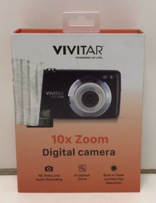 Vivitar 10X Zoom Digital Camera With SD Card And Rechargeable Battery ...
