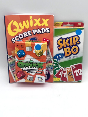 Qwixx Dice Game + Score Pads + Skip-Bo Games 759751012014| eBay