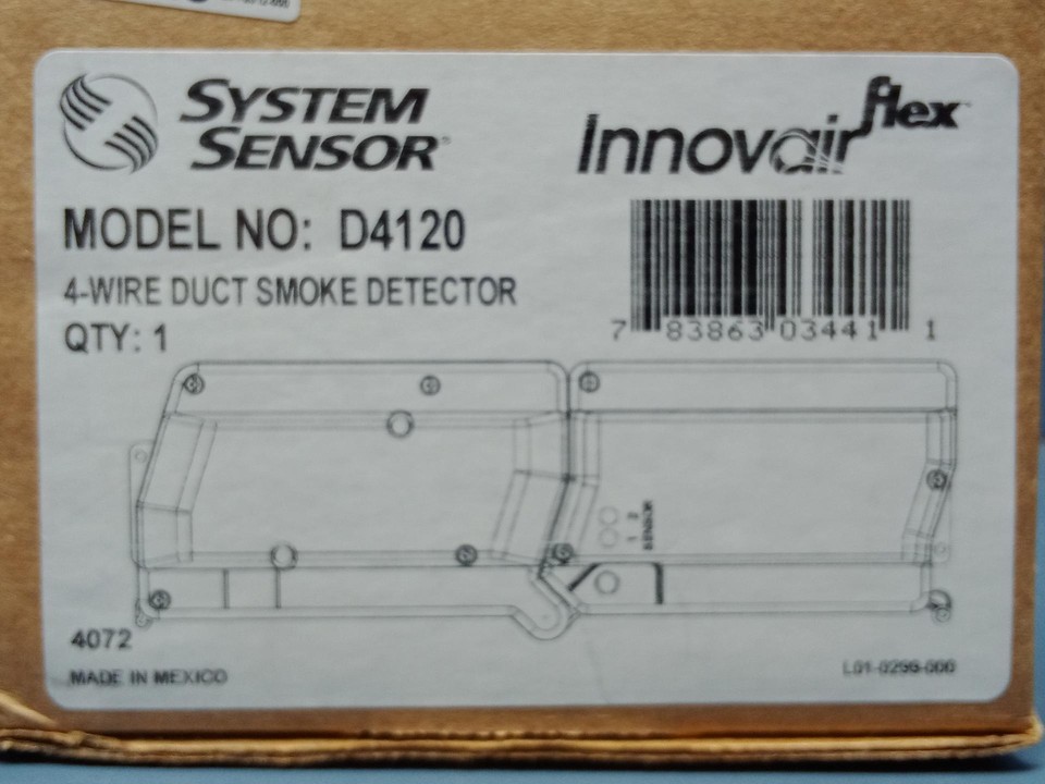 System Sensor D4120 - Universal 4 Wire Photoelectric Smoke Detector ...