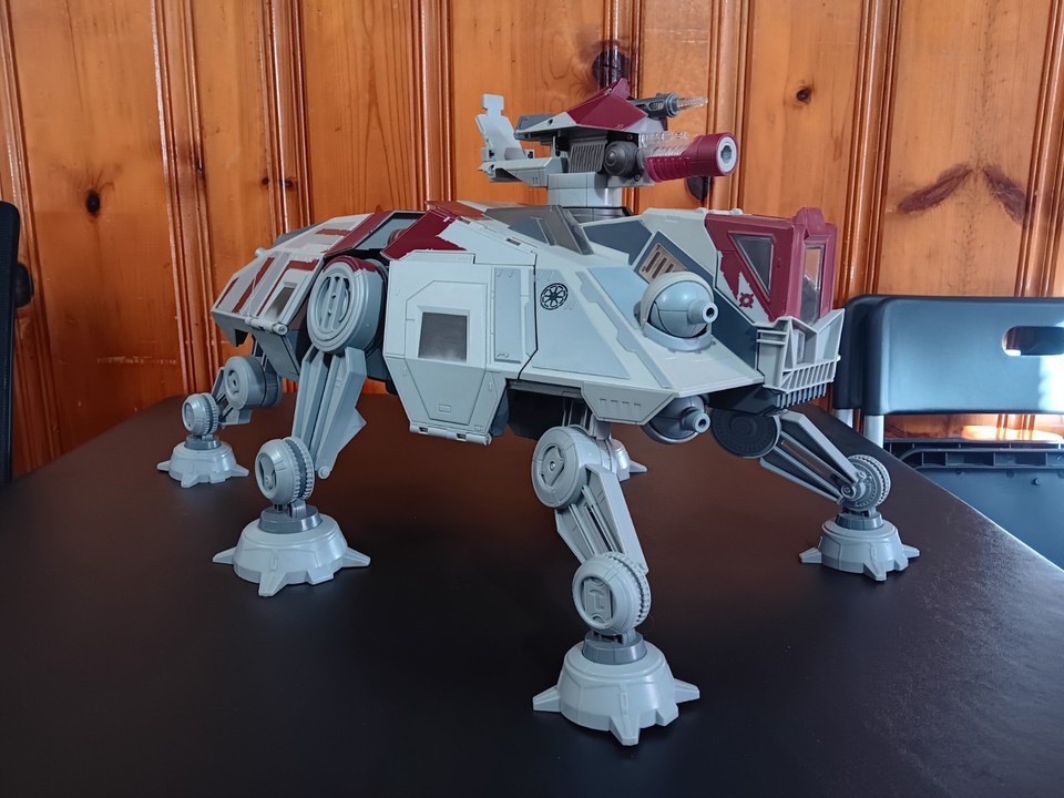 AT-TE Walker Lights And Sound Tested Star Wars Clone Wars Hasbro 2008 ...