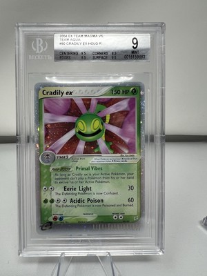 Pokemon 2004 EX Team Magma Cradily ex BGS 9 | eBay