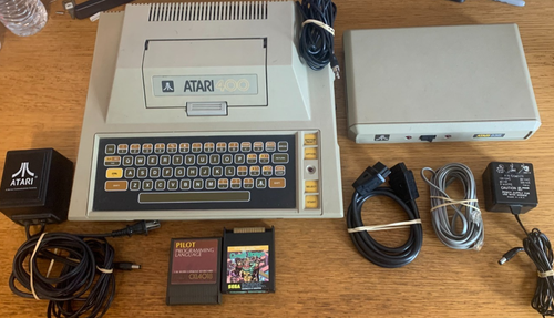 Atari 400 Computer and Atari 835 Modem Bundle with Power Supply ...
