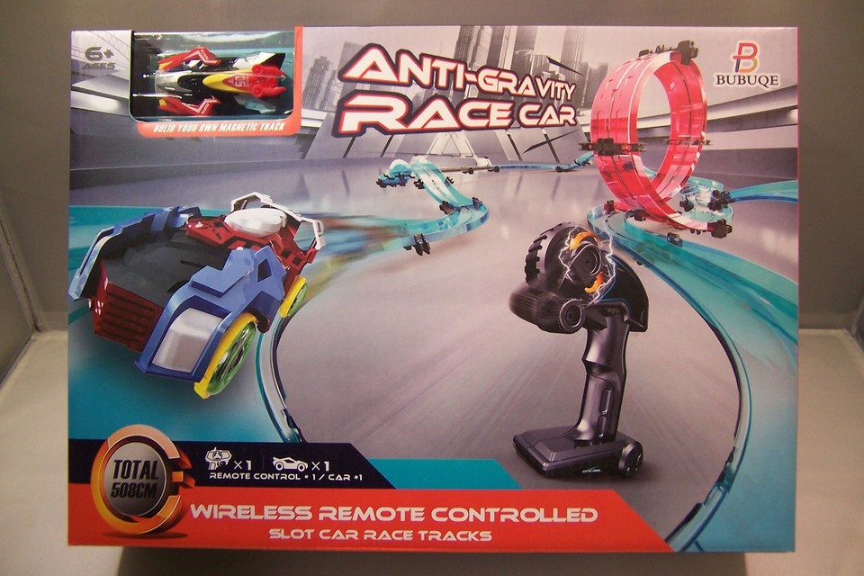 ANTI GRAVITY RACE CAR TRACK WIRELESS ELECTRIC REMOTE CONTROLLED 1/16 ...
