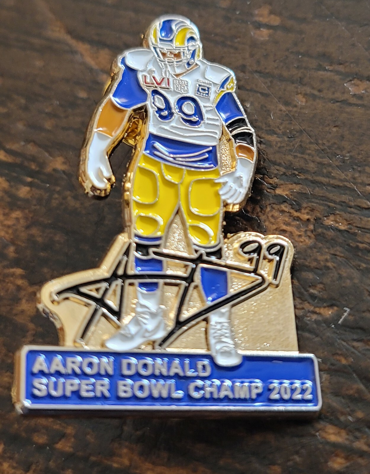 LA Rams 5 Pin Set Super Bowl LVI Championship Lapel Pins 1.50" Limited ...