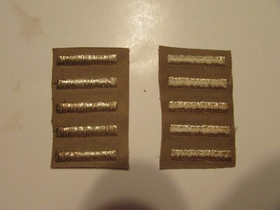 e3038 WW2 US Army Overseas Service Bars Summer Uniform Aged 5 Bars 30 ...