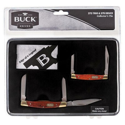 Buck Knives Collector's Tin With 373 Trio & 375 Deuce Combo Folding ...
