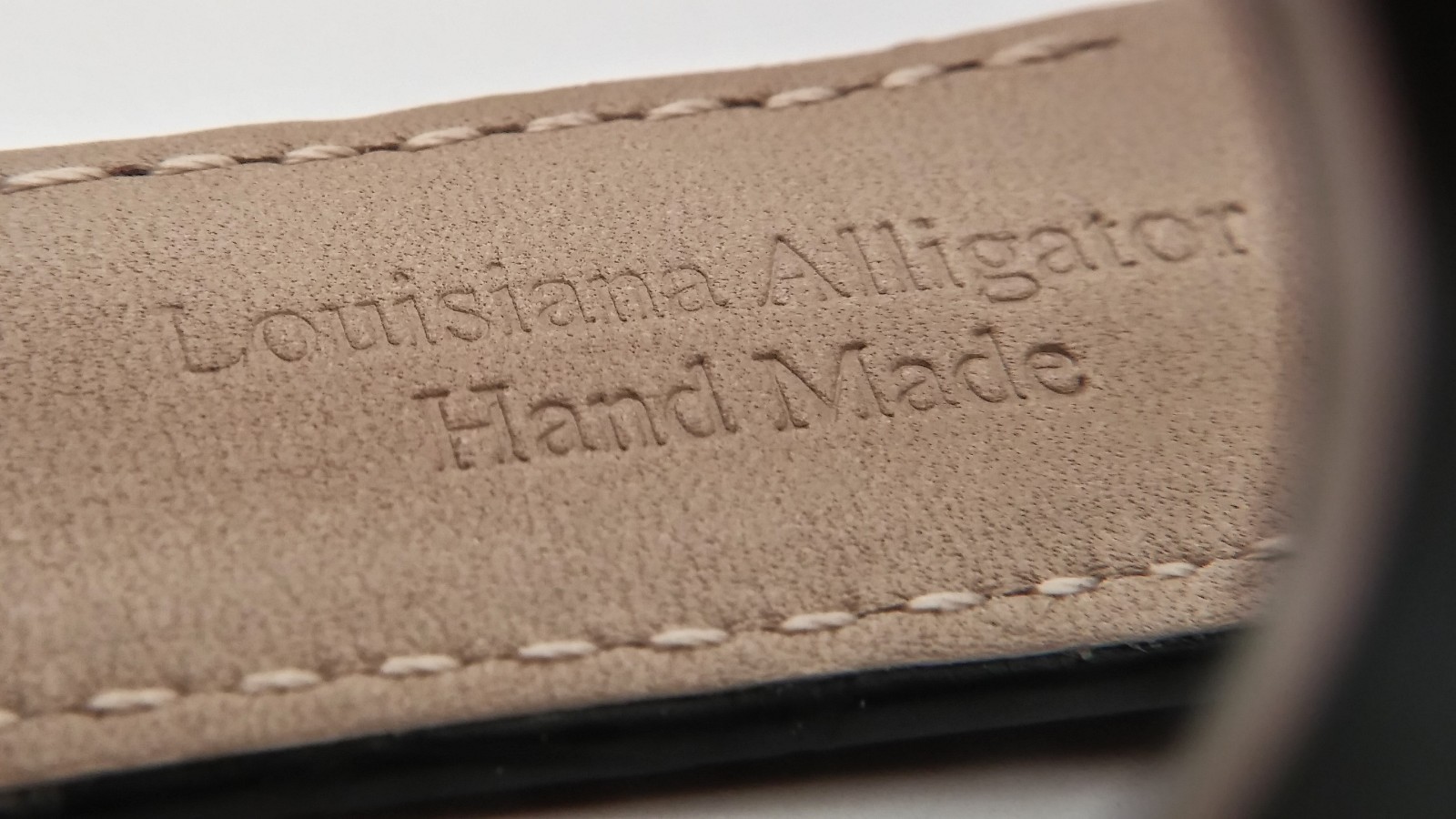 ETERNA WATCH BAND, 22/20 mm, black, Louisiana Alligator Band, for ...