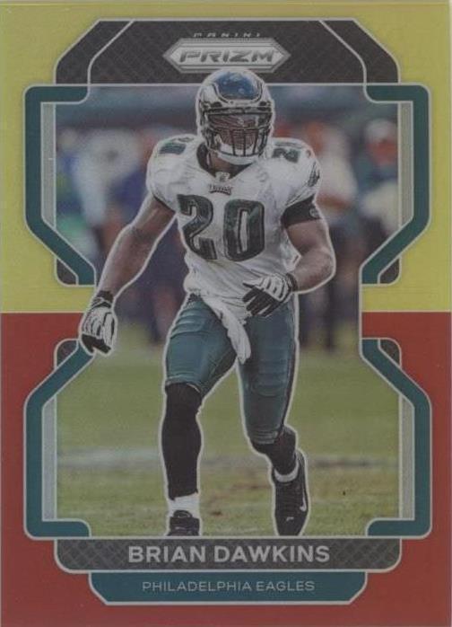 2021 Panini Prizm - Brian Dawkins #227 Red & Yellow Prizm /39 for sale ...