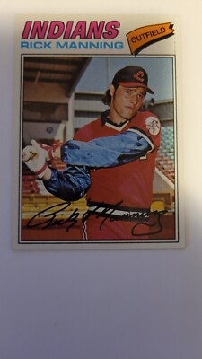 1977 TOPPS RICK MANNING #115 NM | eBay