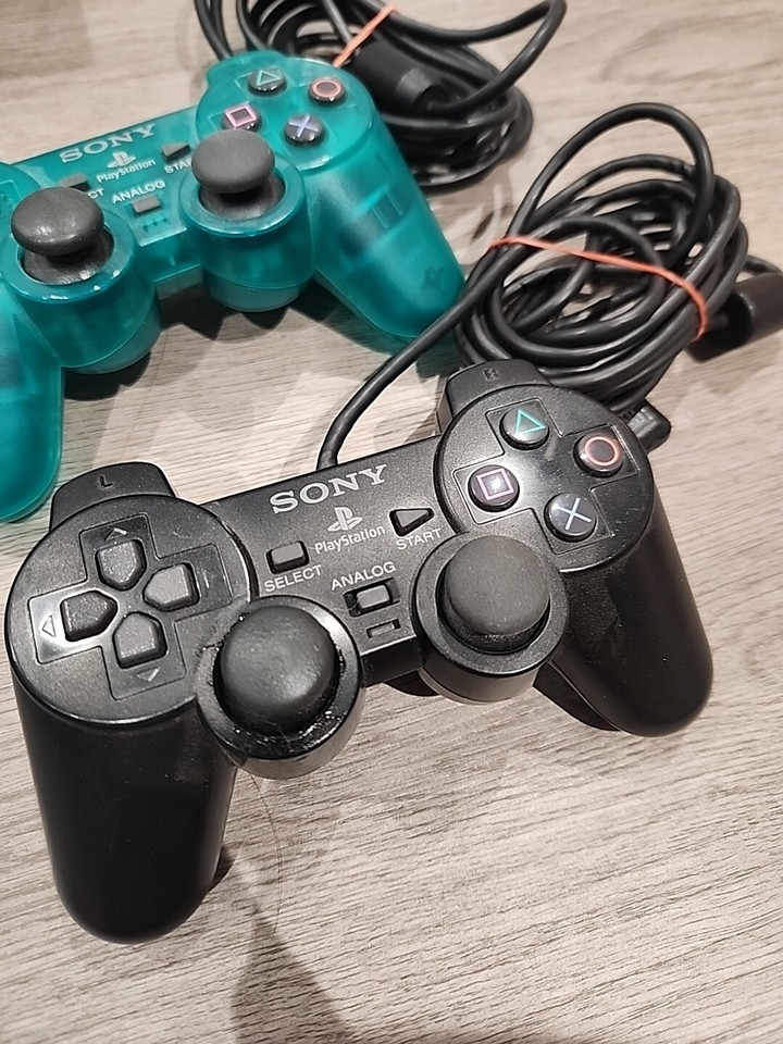 Sony PS2/PlayStation 2 Slim Bundle SCPH-77001 15 Games, 2 Controllers ...