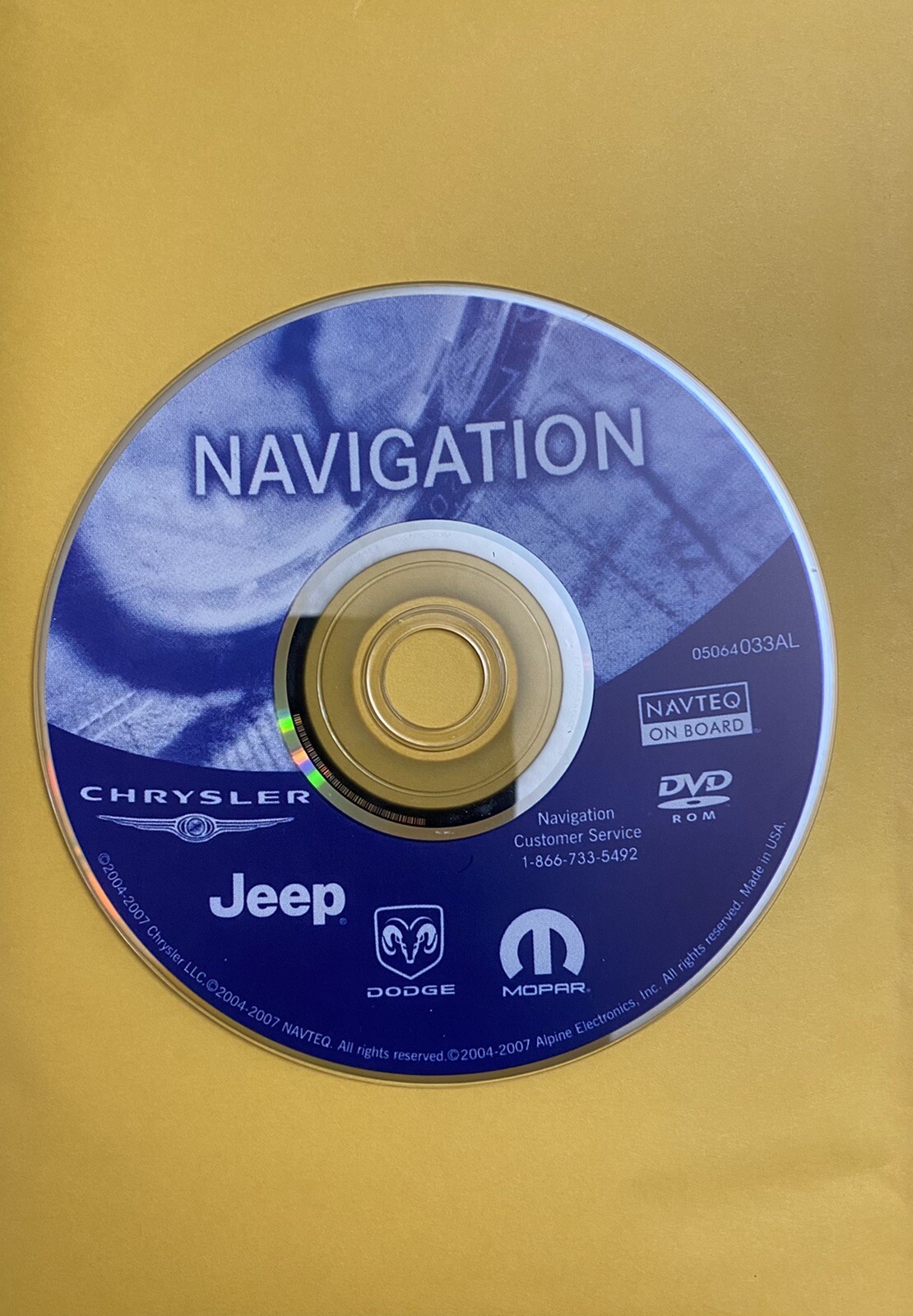 2014 Update 033AL 04 05 06 2007 Dodge magnum REC navigation Map NAV ...