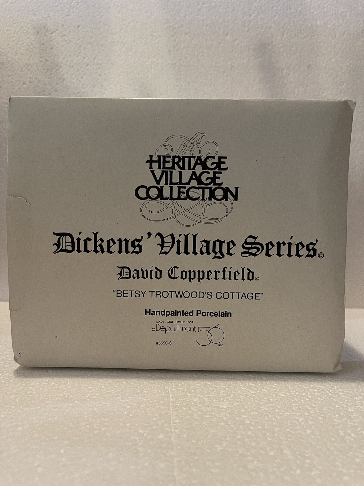 DEPT 56 DAVID COPPERFIELD "BETSY TROTWOOD'S COTTAGE" #5550-6 BRAND NEW ...