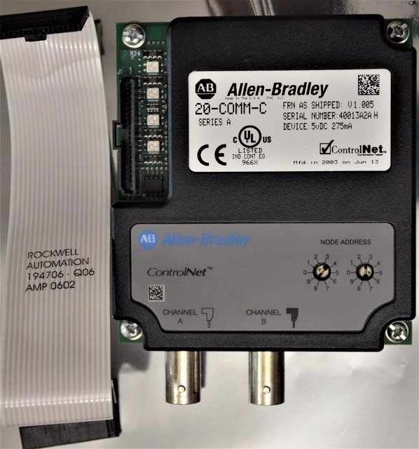 Allen Bradley 20-COMM-C Controlnet adapter series A Firmware V 1.005 ...