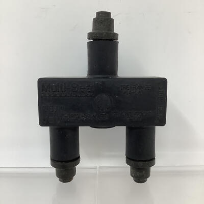 Homac Multi Seal RAB 14-1/0 Black Removable Insulator Connector 3 Ports ...