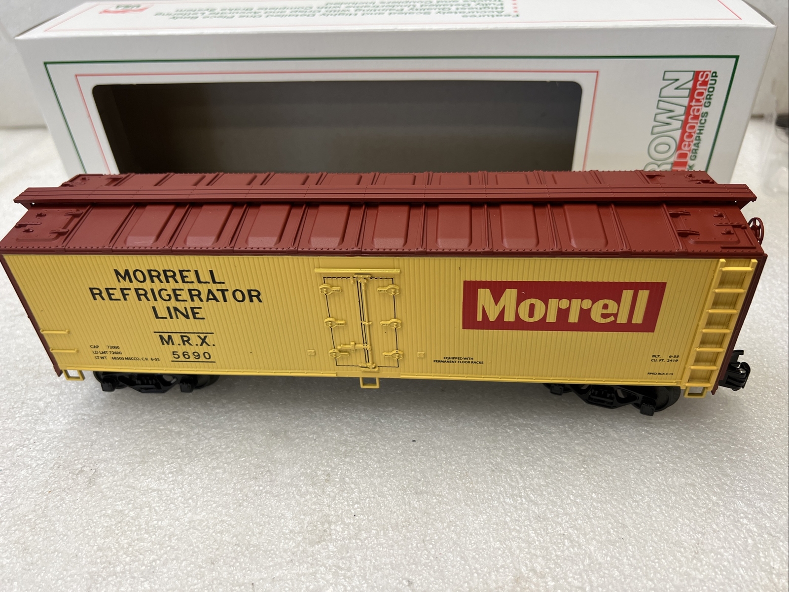 Crown Models MORRELL refrigerator Line O Scale 3rail 40’ Reefer rd#5690 ...