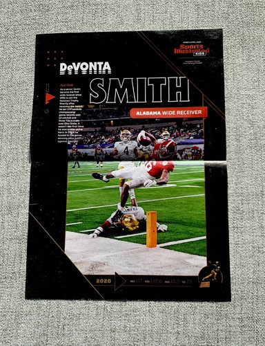 DEVONTA SMITH ROOKIE POSTER 2021 EAGLES RARE KEVIN DURANT SI FOR KIDS ...