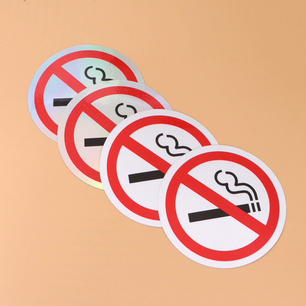 4 Pcs Reflective Stickers Smoking Warning Car Side Decals Wallpick | eBay