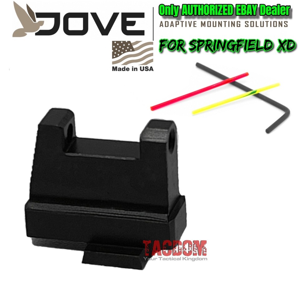 DOVE Mounting SPRINGFIELD HELLCAT RMSc Slide Sight Adapter Front Rear ...