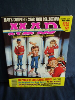 Mad Magazine Star Trek Super Special #83 Sept 1992 with Bag and Board ...