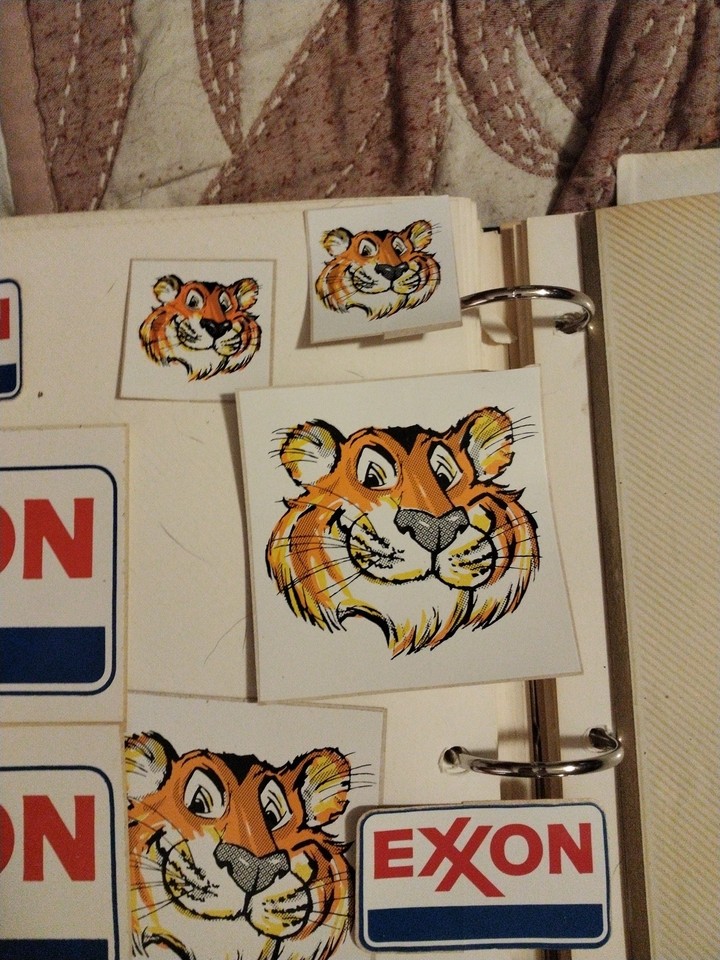 10 Vintage Exxon Decal Stickers | eBay