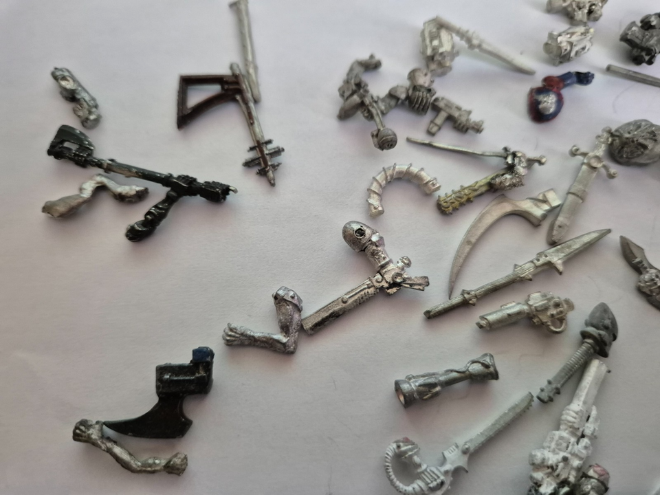 Games Workshop Warhammer- metal weapons arms 106gm | eBay UK