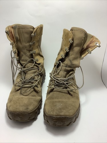 Rocky Military Tactical SV2 Special Ops Boots Size 10W Desert Tan Vibram Sole | eBay