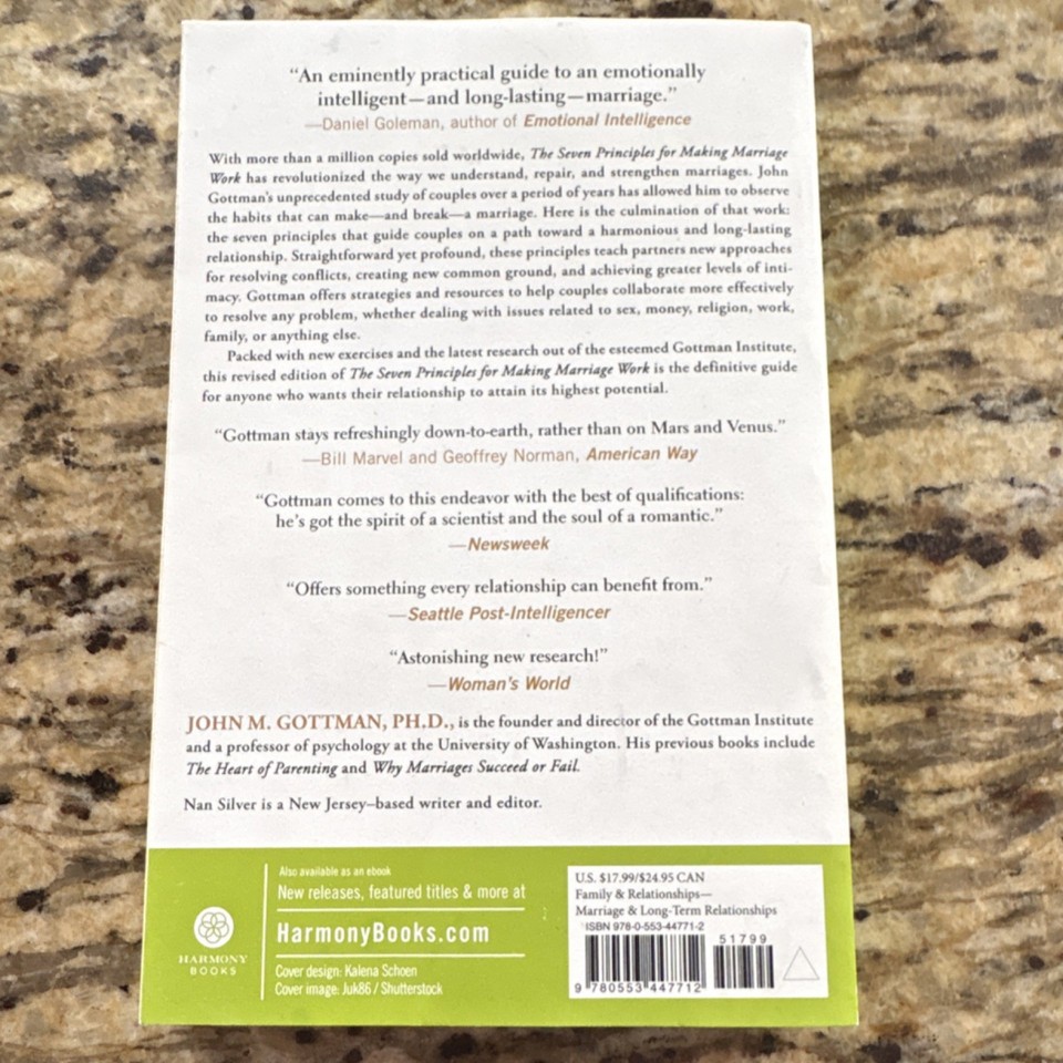 The Seven Principles for Making Marriage Work by Gottman & Silver ...